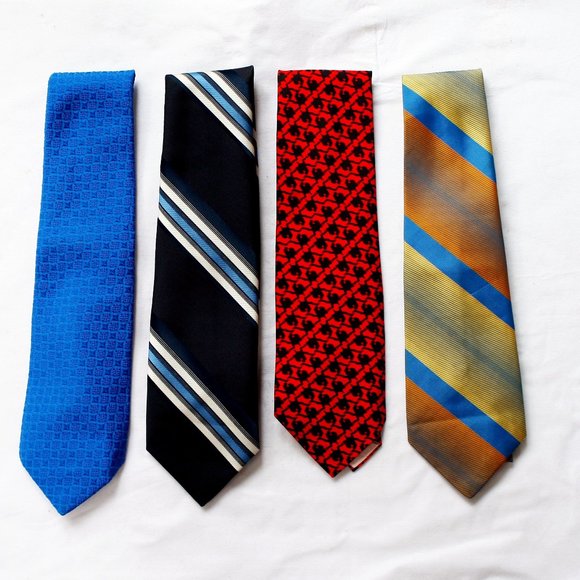 Source Unknown | Accessories | Lot Of 4 Vintage Mens Neck Ties | Poshmark